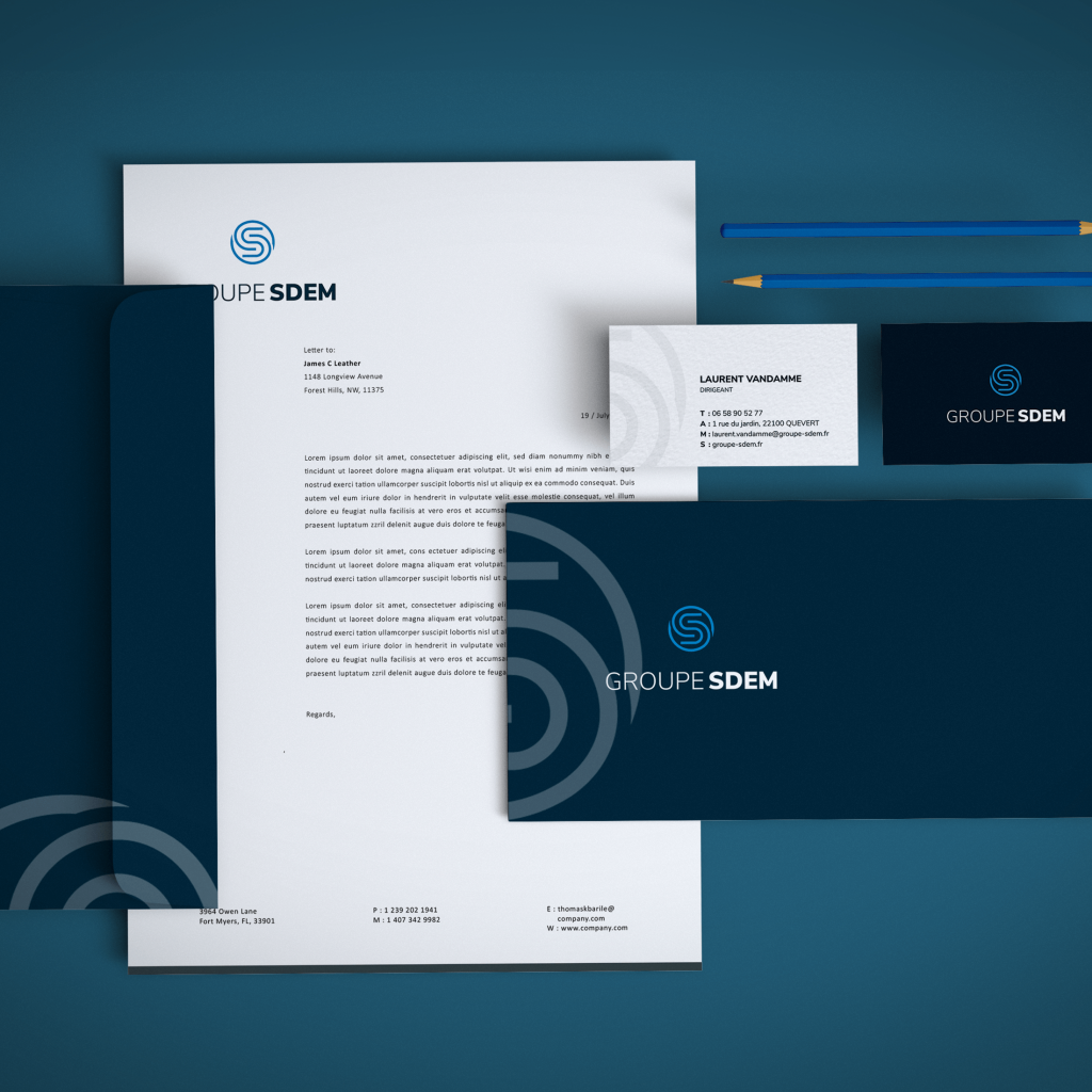 Groupe SDEM - création de l'identité visuelle & du site web
